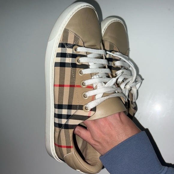 Burberry | Shoes | Burberry Sneakers New Albridge Check Lowtop Sneakers | Poshmark